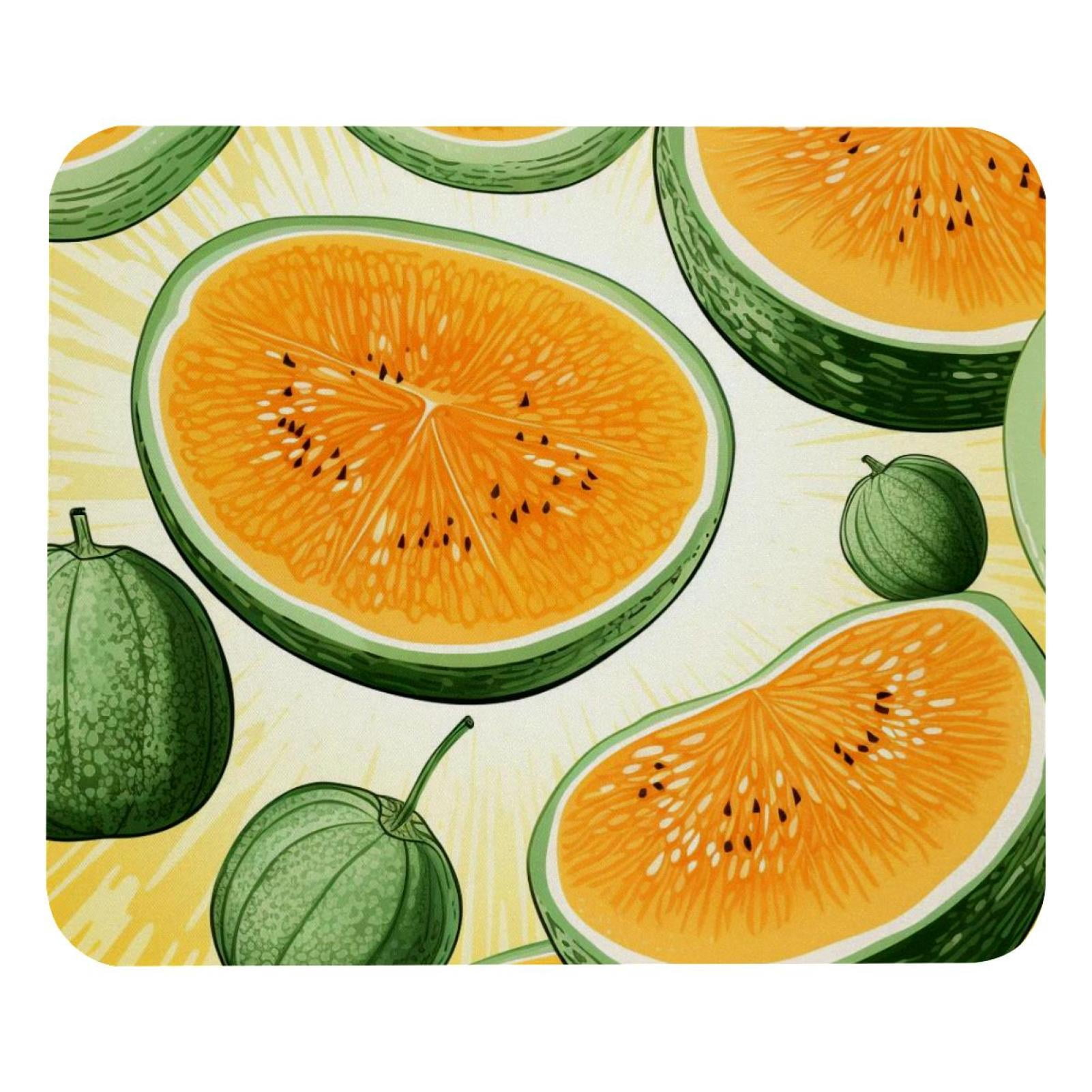 Hami Melon 8.3x9.8 Inch Square Non-Slip Rubber Bottom Mouse Pad, Desk ...