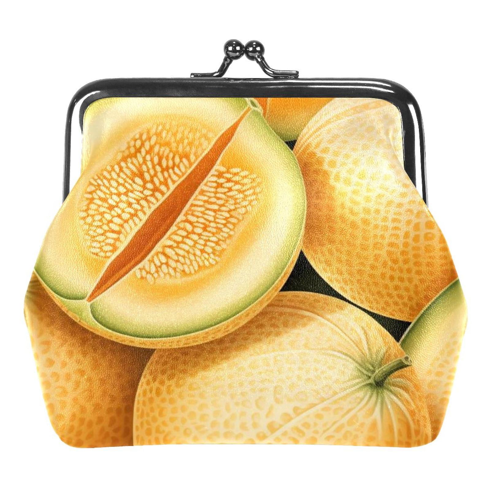Hami Melon Coin Purse Kiss Lock Change Purse Vintage Trinkets Pouch ...