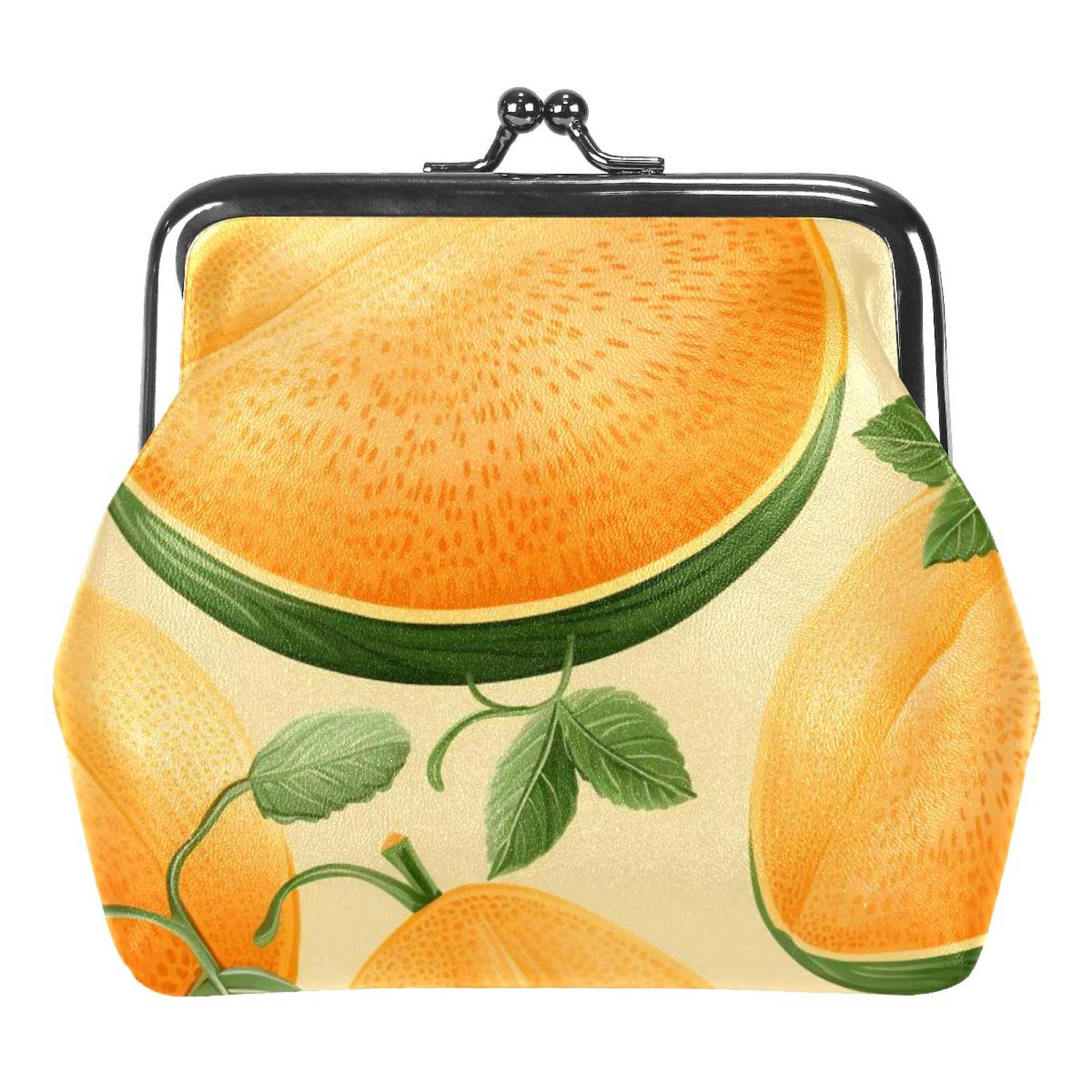 Hami Melon Coin Purse, Kiss Lock Coin Purse, Large Capacity Coin Pouch ...