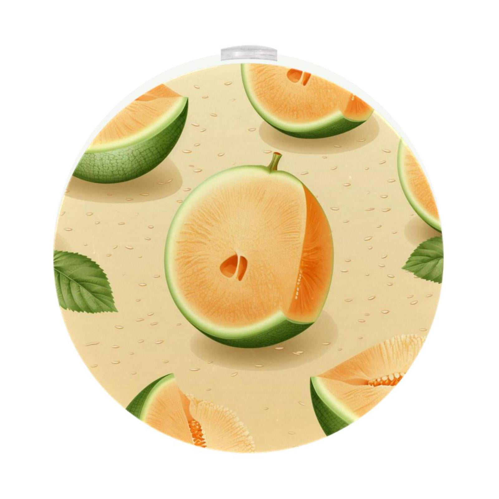 Hami Melon LED Round Night Light - 2PCS, Compact and Energy-Efficient ...