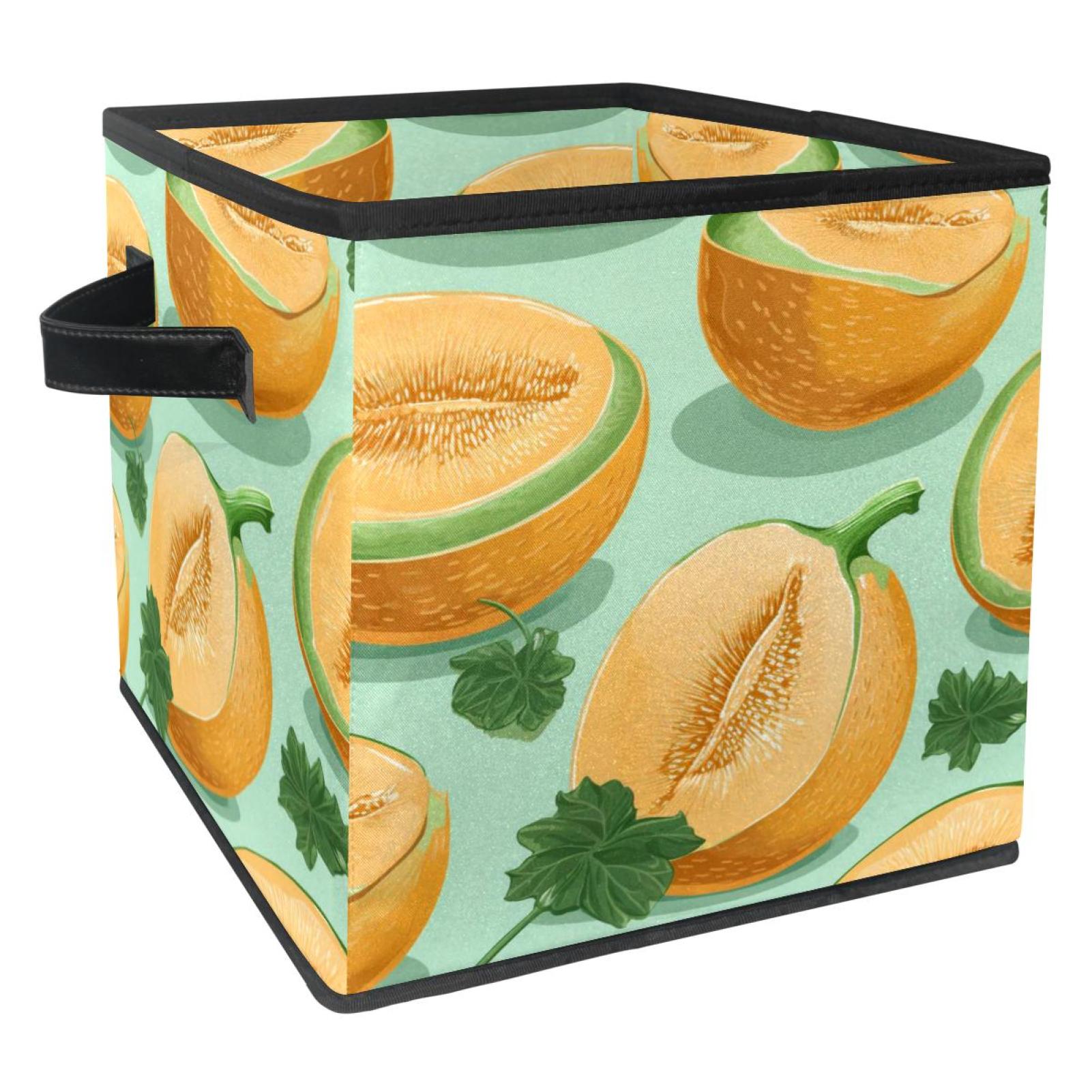 Hami Melon Large Capacity Foldable Storage Bin Box Cubes with Handle ...