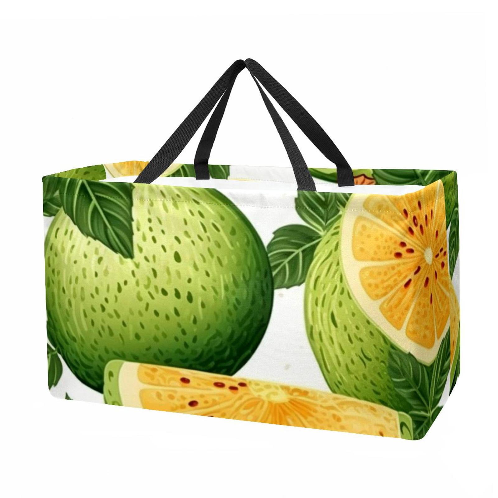 Hami Melon Large Capacity Reusable Foldable Oxford Cloth Grocery Baskets - Multipurpose Storage ...