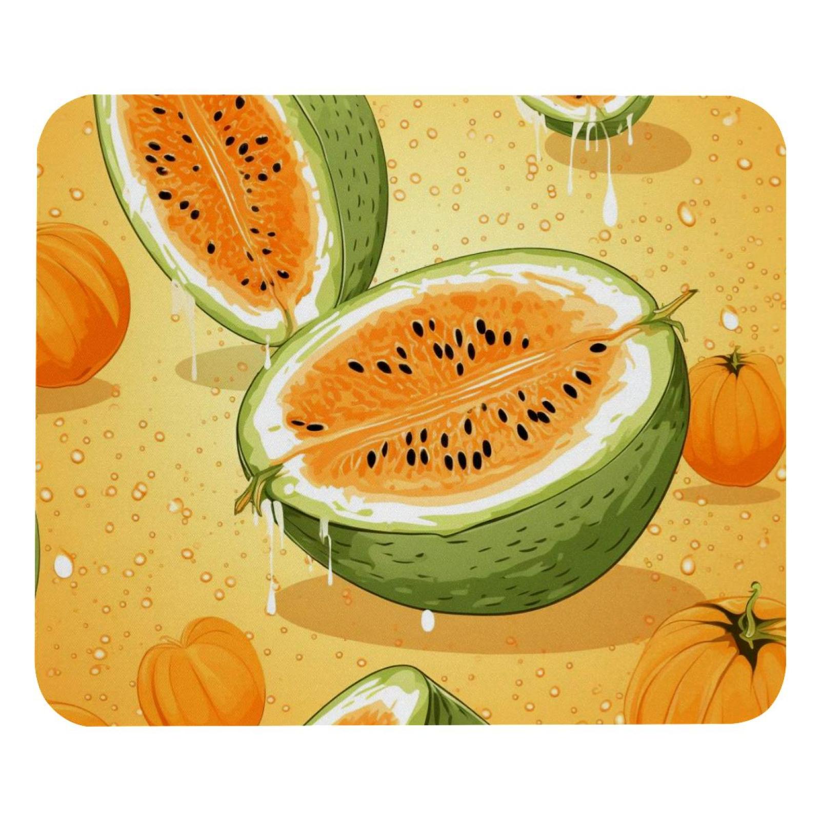 Hami Melon Mouse Pad, Rubber Base Computer Mouse Pads for Wireless ...