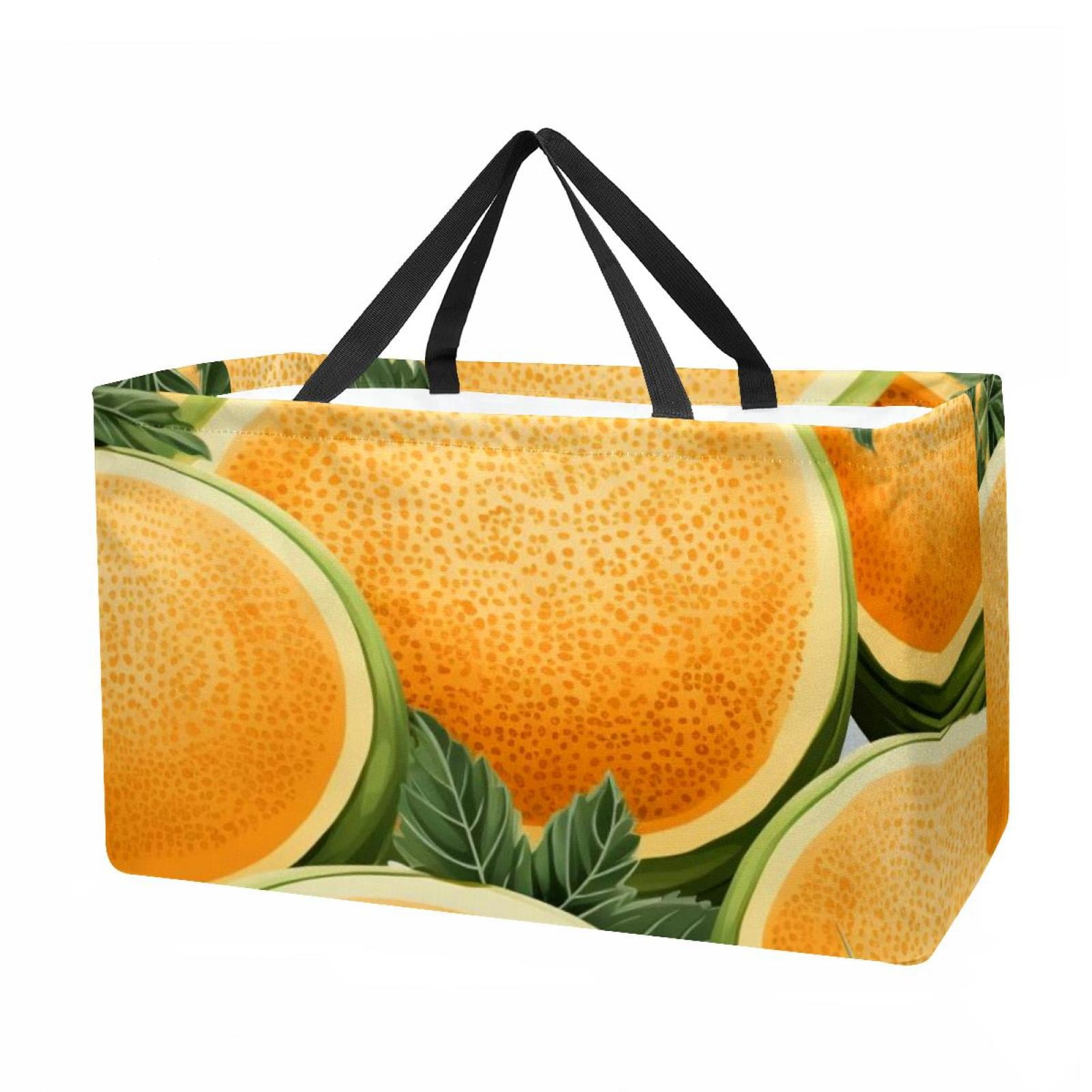 Hami Melon Premium Oxford Cloth Shopping Bags: Reusable, Foldable, and ...