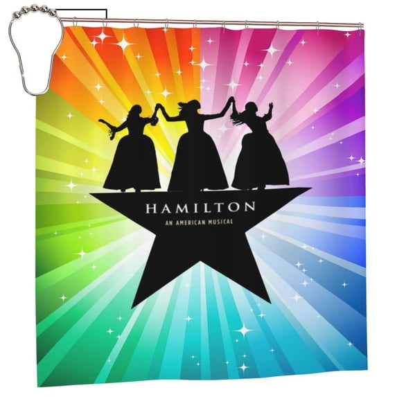 Hamil-,Ton Star Music0l Shower Curtain For Kids Children Cute Shower ...