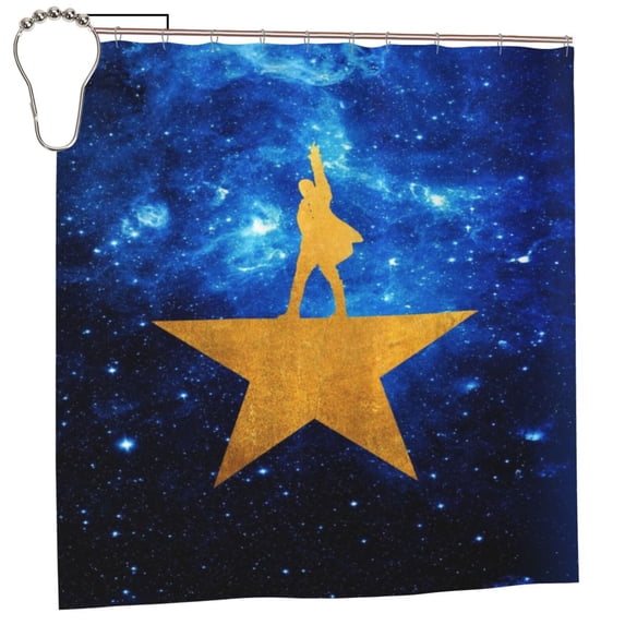 Hamil-,Ton Star Music0l Shower Curtain For Kids Children Cute Shower ...