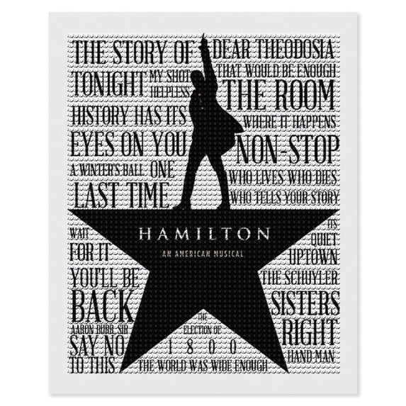 Hamil-,ton Star Music0l Diamond Art Kits for Adults DIY 5D Round Full ...