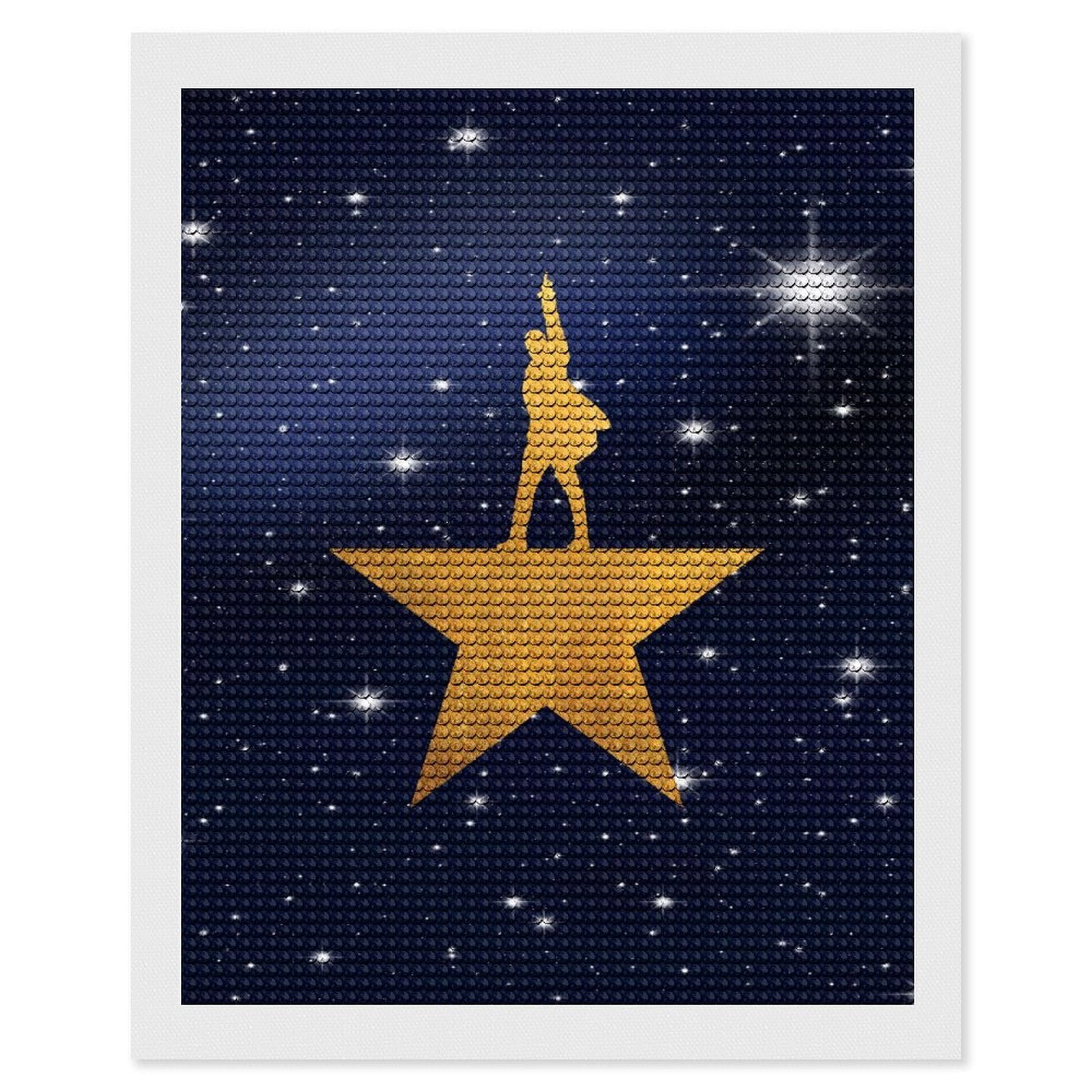 Hamil-,ton Star Music0l Diamond Art Kits for Adults DIY 5D Round Full ...