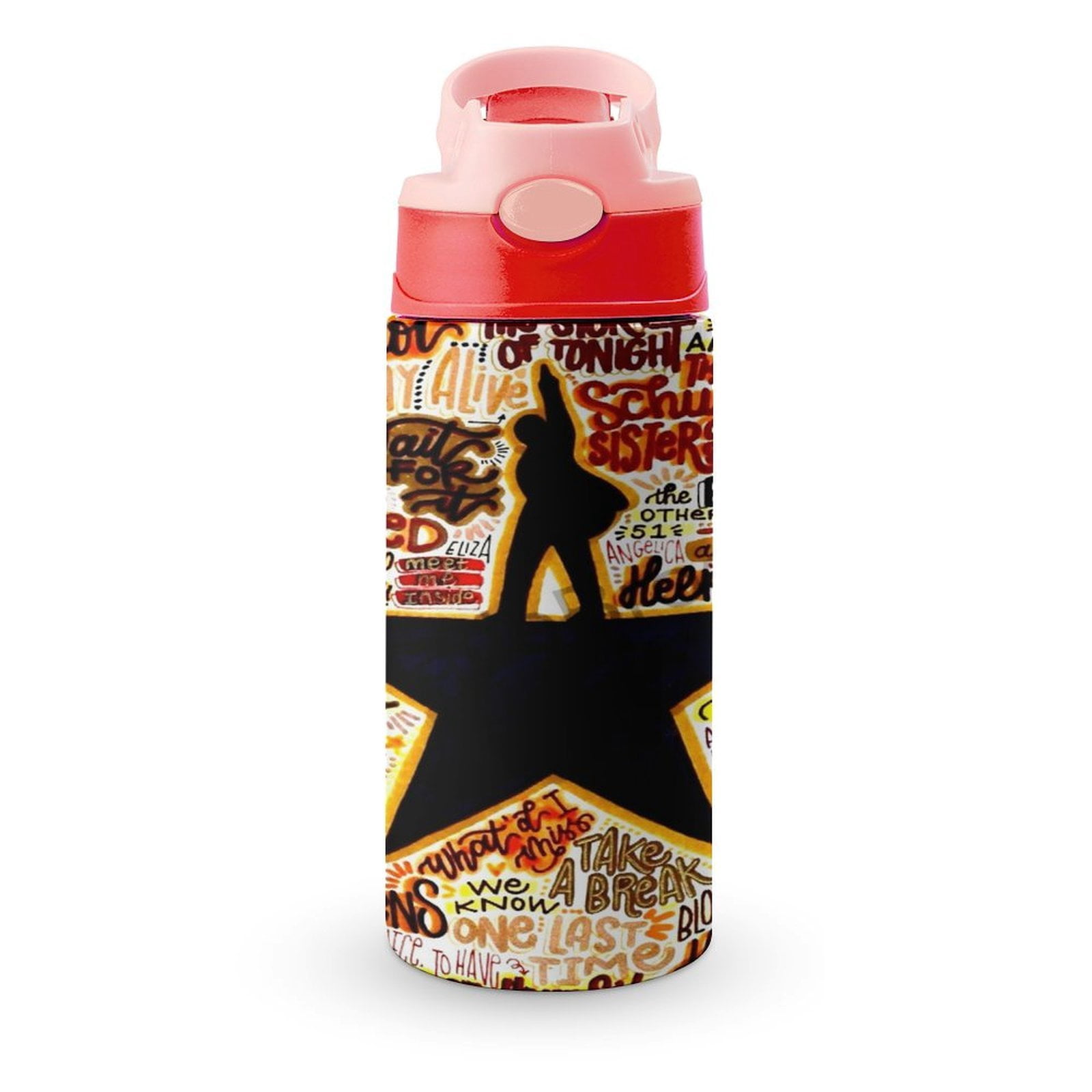 Hamil-,ton Star Music0l Water Bottle with Straw Lid Vacuum Insulated ...