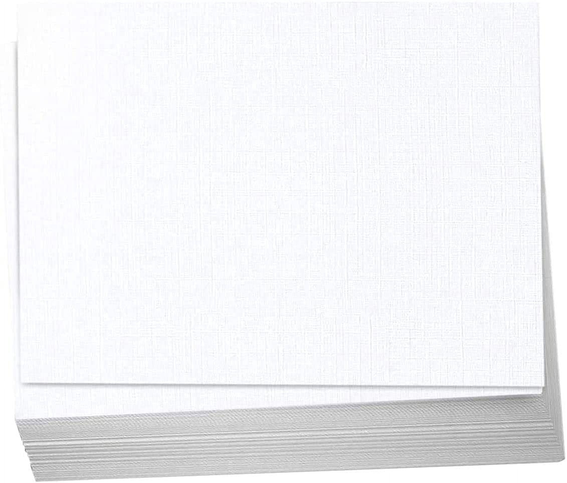 Hamilco 4x6 White Linen Cardstock Paper Blank Index Cards Flat Card ...
