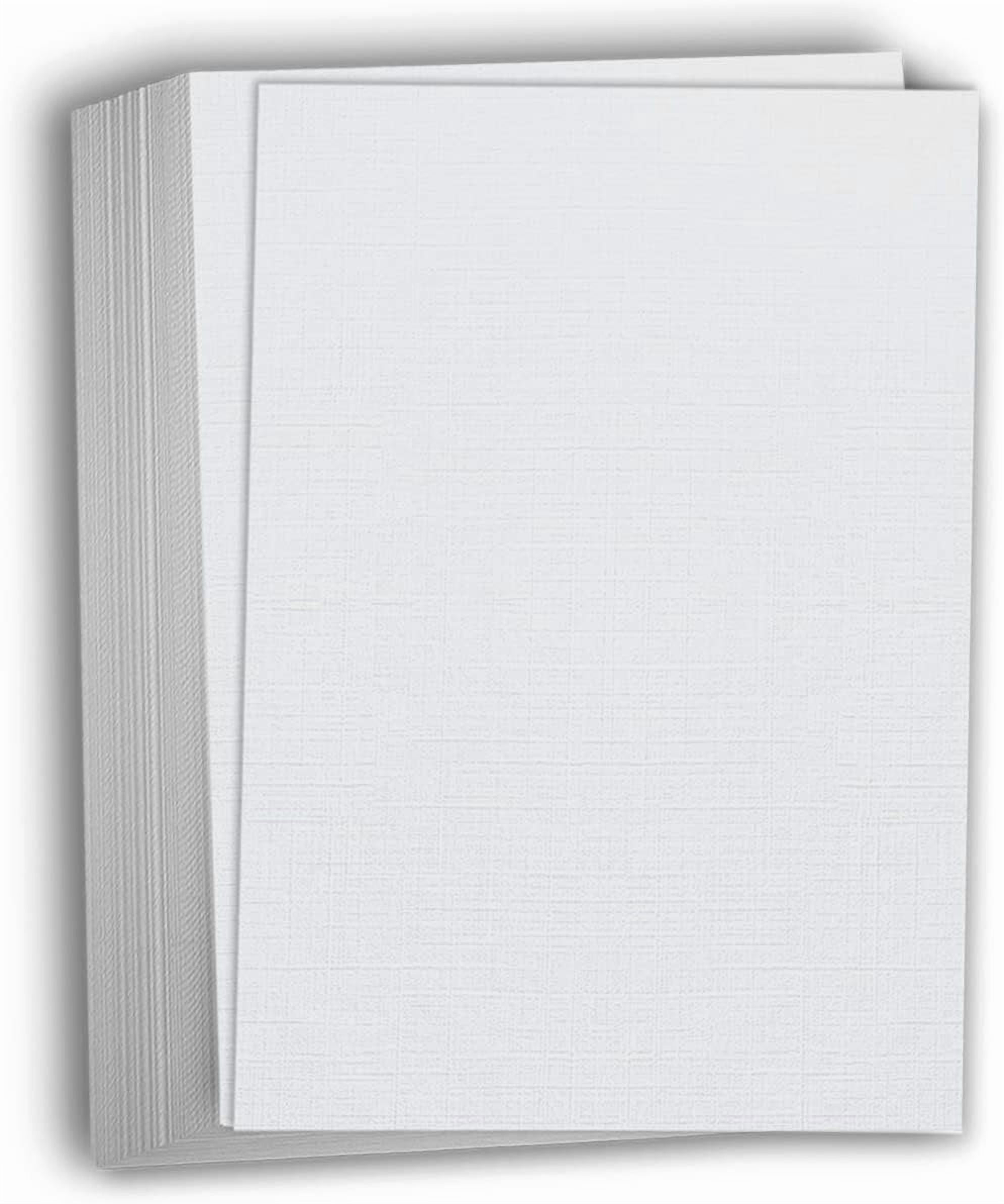 Hamilco 5x7 Gray Linen Cardstock Paper Blank Index Cards Flat Card ...