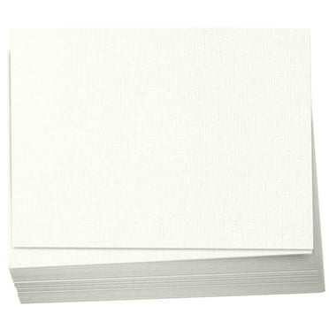 Hamilco Heavyweight Blank Cards - 100 Pack, 5x7 White Cardstock Paper ...