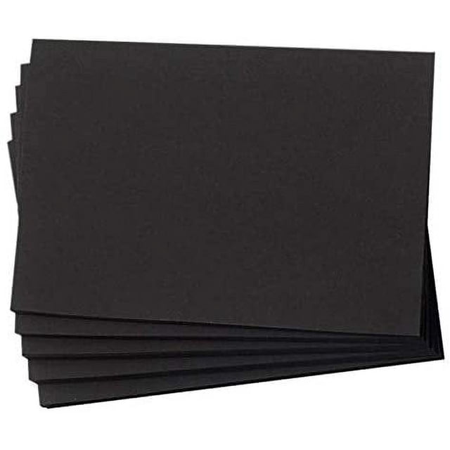 Hamilco Black Colored Cardstock Thick paper - Blank Note Greeting ...