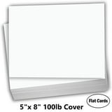 Hamilco Blank Index Cards 5 x 8 Card Stock 100lb Cover White Cardstock ...