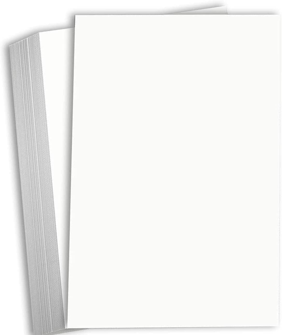 Hamilco Bright White Cardstock Paper, 8.5 x 14, 80lb Cover, 25 Pack ...