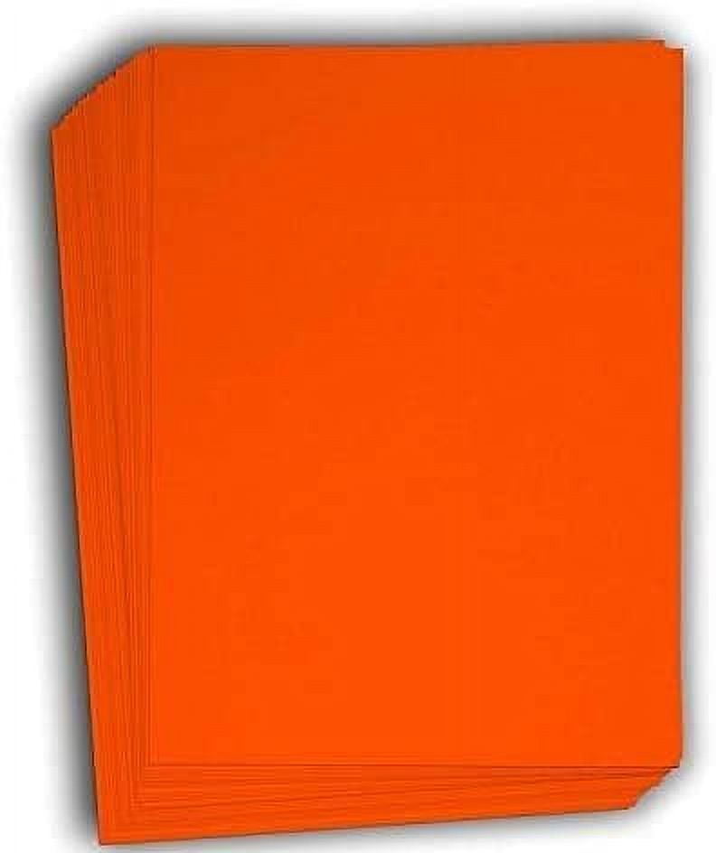 Hamilco Colored Cardstock Paper 11" x 17" Fire Orange Color Card Stock ...