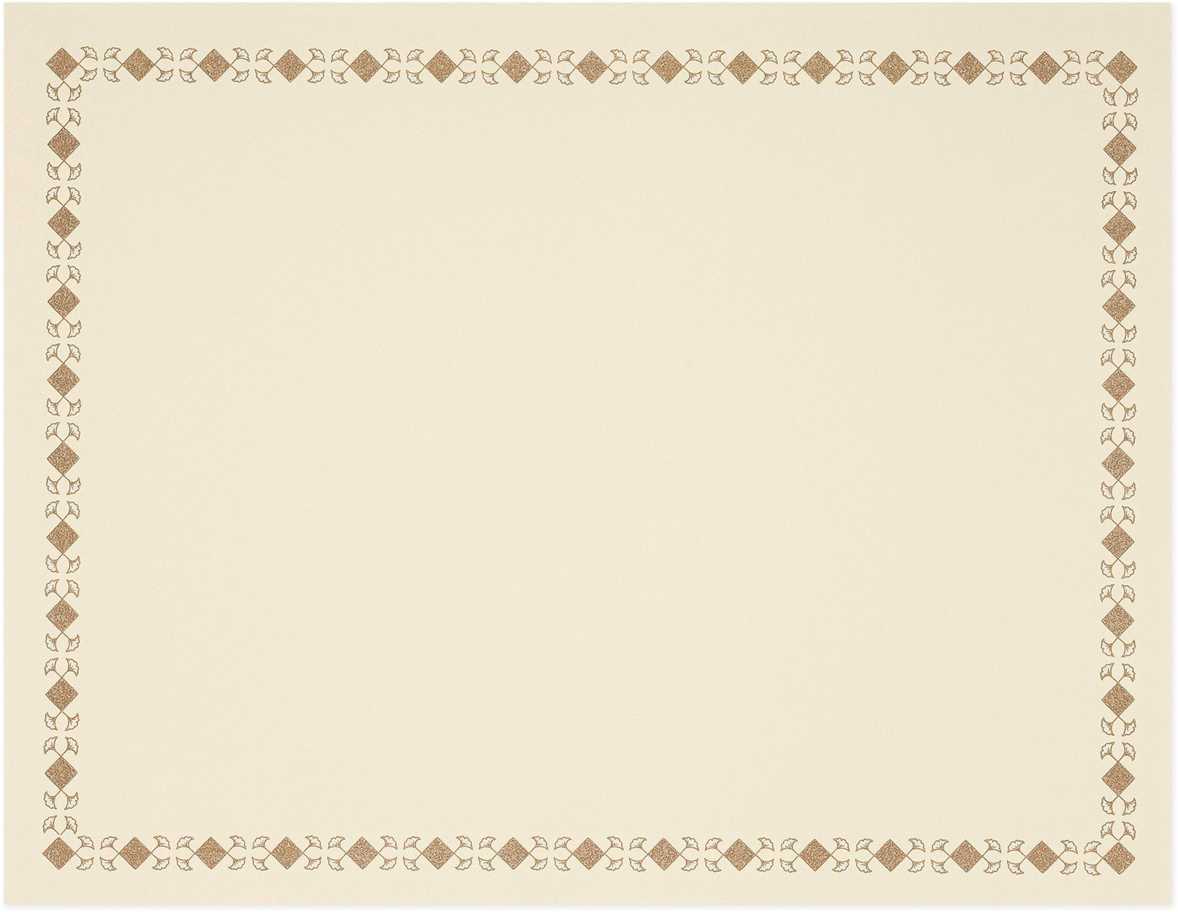 Hamilco Cream Color Vellum Certificate Cardstock Paper with Raised ...