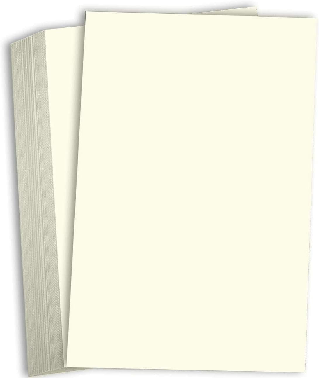 Hamilco Cream Colored 8.5" x 14" Legal Size Card Stock Paper ...