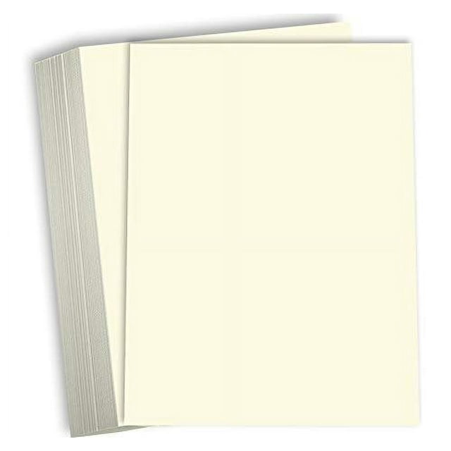 Hamilco Cream Colored Cardstock Thick Paper - 8 1/2 x 11" Heavy Weight ...