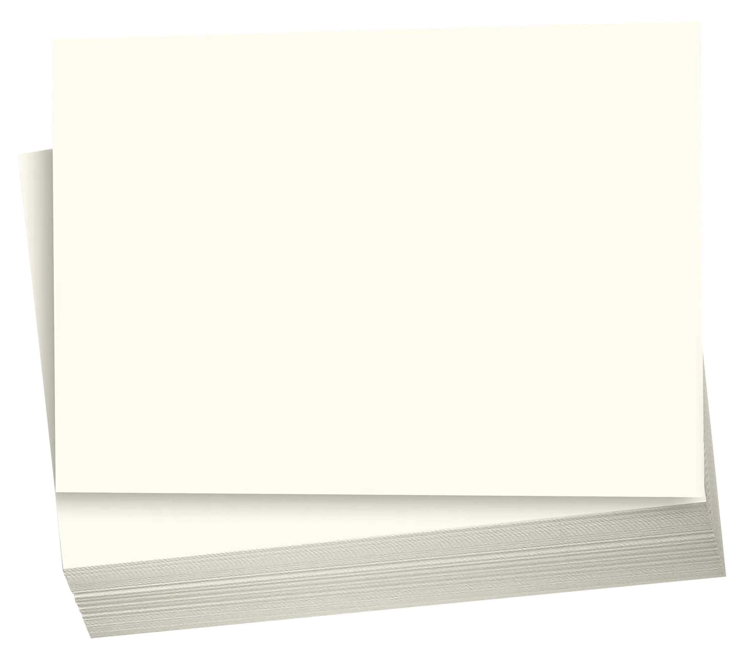 Hamilco Cream Colored Cardstock Thick Paper - Blank Index Flash Note ...