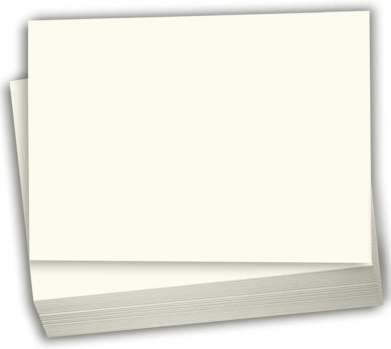 Hamilco Cream Colored Cardstock Thick Paper - Blank Index Flash Note ...