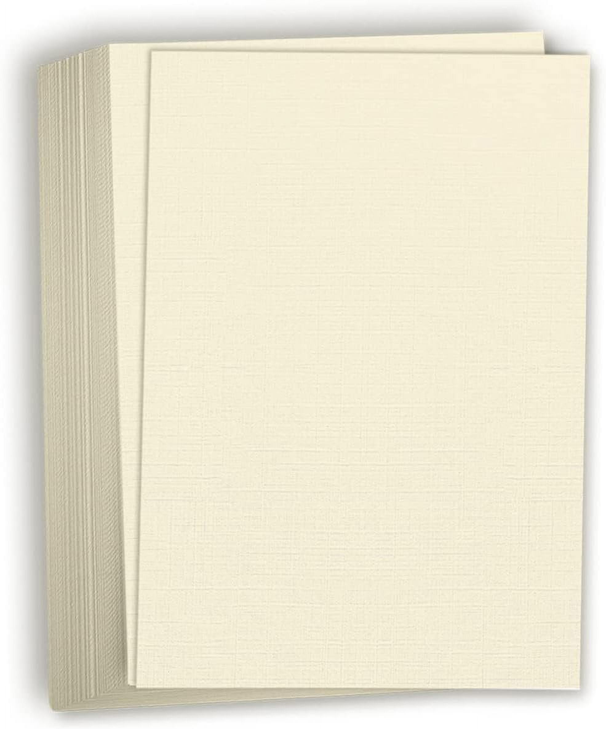 Hamilco Ivory Linen Textured Cardstock Thick Paper - 11 x 17" Heavy ...