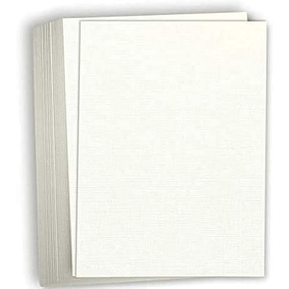 Hamilco Linen Textured Cardstock Paper 8 1/2 x 11" Blank Thick Heavy ...
