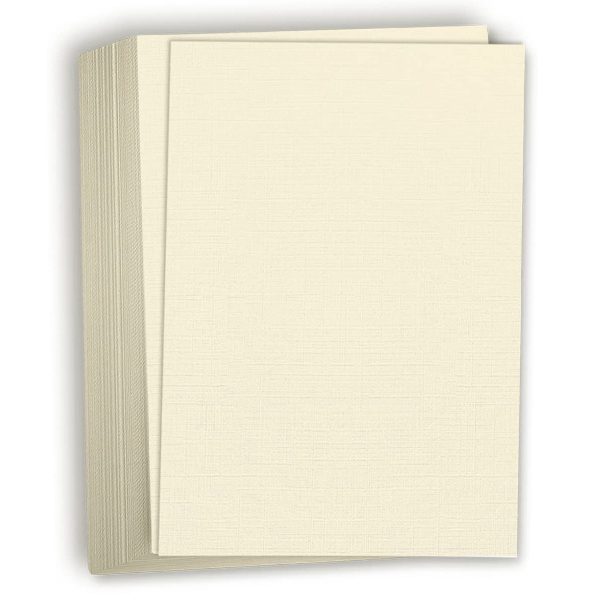 Hamilco Resume Linen Textured JKF25 Cardstock Paper - 8 1/2 x 11" Blank ...