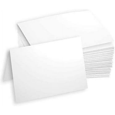 Hamilco Blank Cards 5x7 White Cardstock Paper 100 lb Cover Card Stock ...