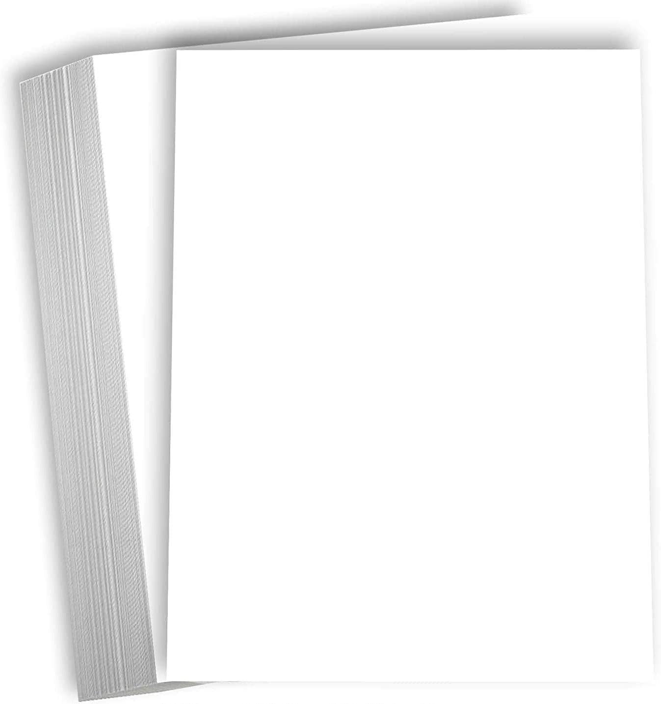 Hamilco White Cardstock Thick Paper 8 1/2 x 11" Heavy Weight 110 lb ...