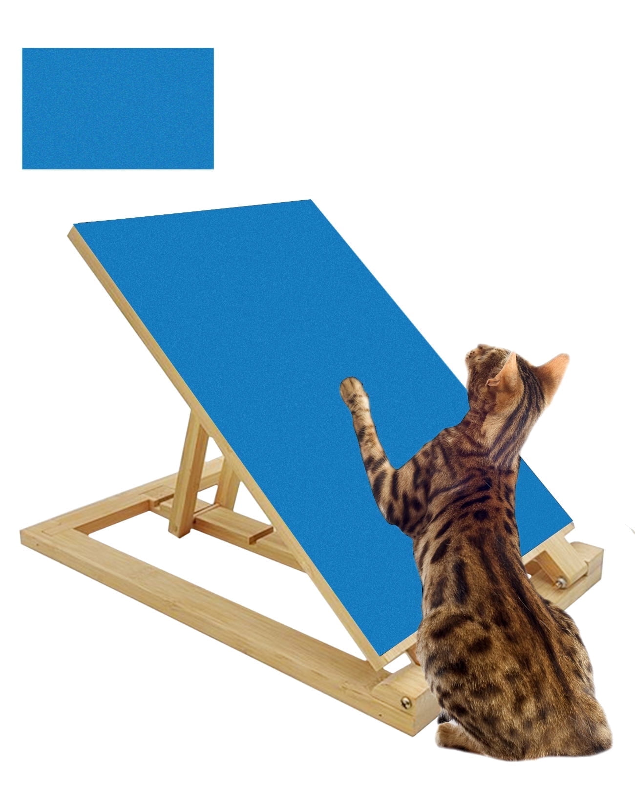 Hamiledyi Tilted Cat Nail File Scratcher with Ramp Vertical Cats Claw ...