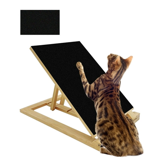 Hamiledyi Tilted Cat Nail File Scratcher with Ramp Vertical Cats Claw ...