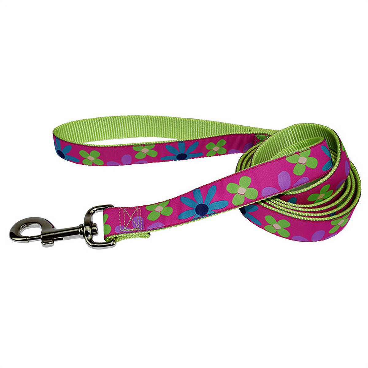 Hamilton 1" x 6' Lead with Swivel Snap, Ribbon Overlay Pink Retro ...