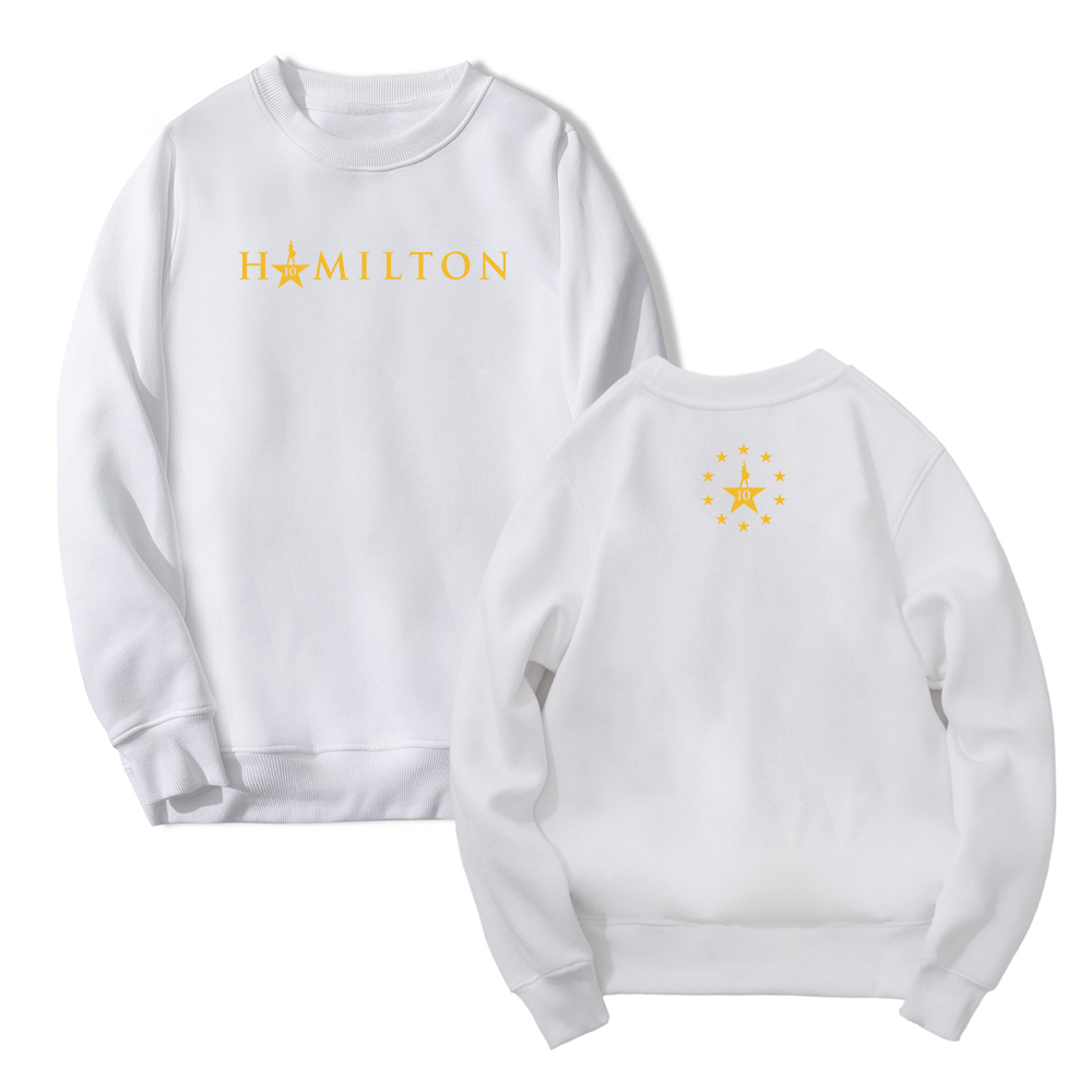 Hamilton 10 Years Merch Crewneck Long Sleeve Streetwear Women Men ...