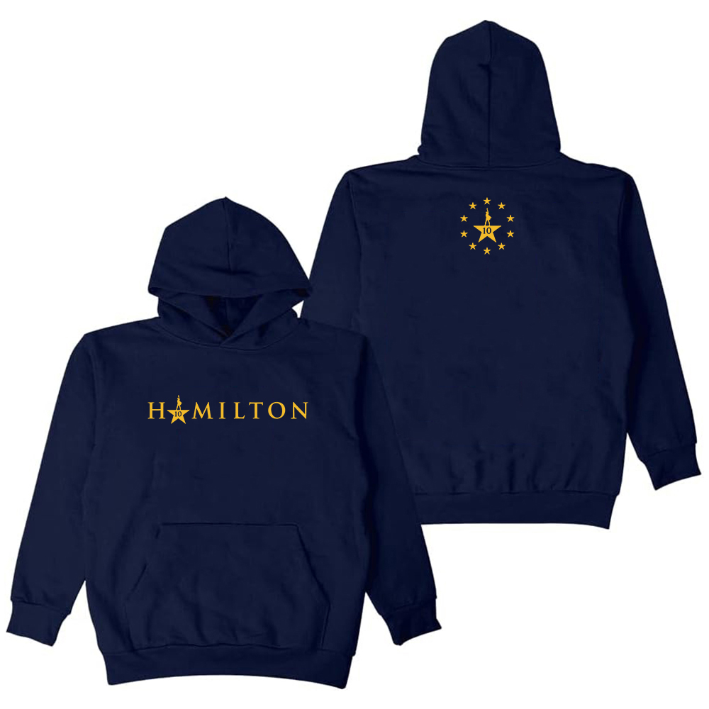Hamilton 10 Years Merch Hoodie Long Sleeve Streetwear Women Men Hooded ...