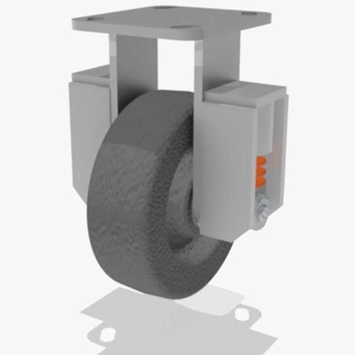 Hamilton 1200 lbs Load Capacity 6x2" Spring Loaded Rigid Caster ...