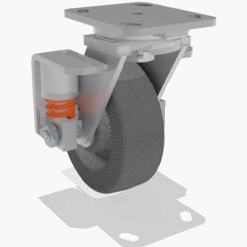 Hamilton 1200 lbs Load Capacity 6x2" Spring Loaded Swivel Caster ...