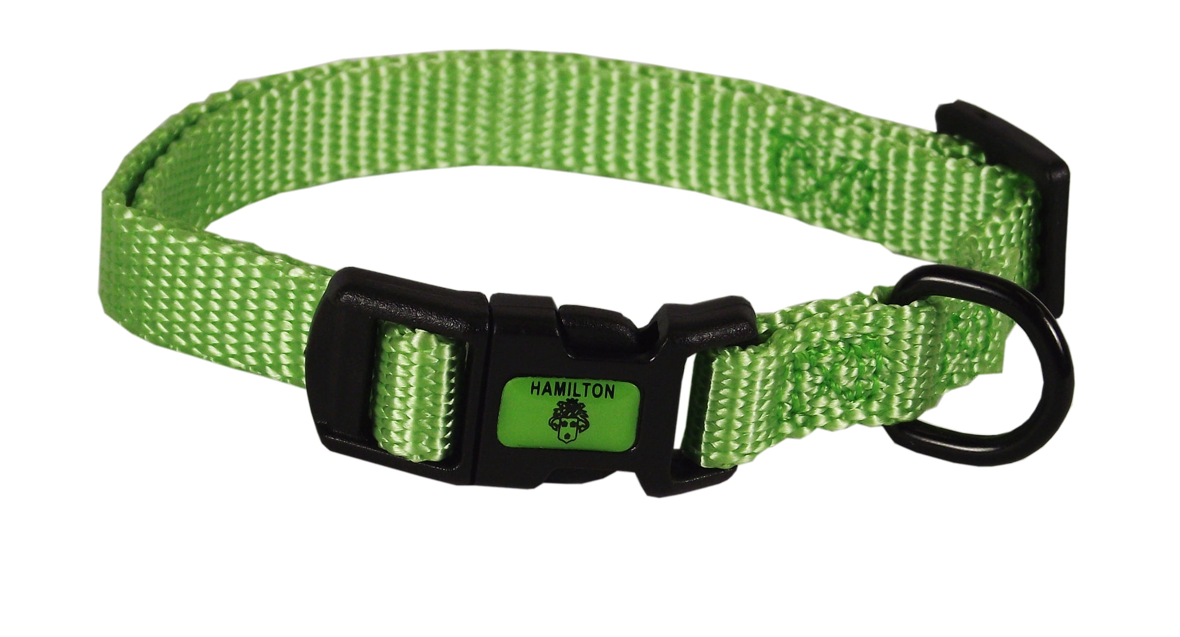Hamilton 3/8" Adjustable 7"-12" Dog Collar, Lime Green - Walmart.com