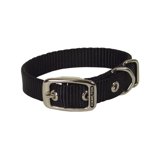 Hamilton 5/8" Single Thick Nylon Deluxe Dog Collar, 12 inch, Black ...