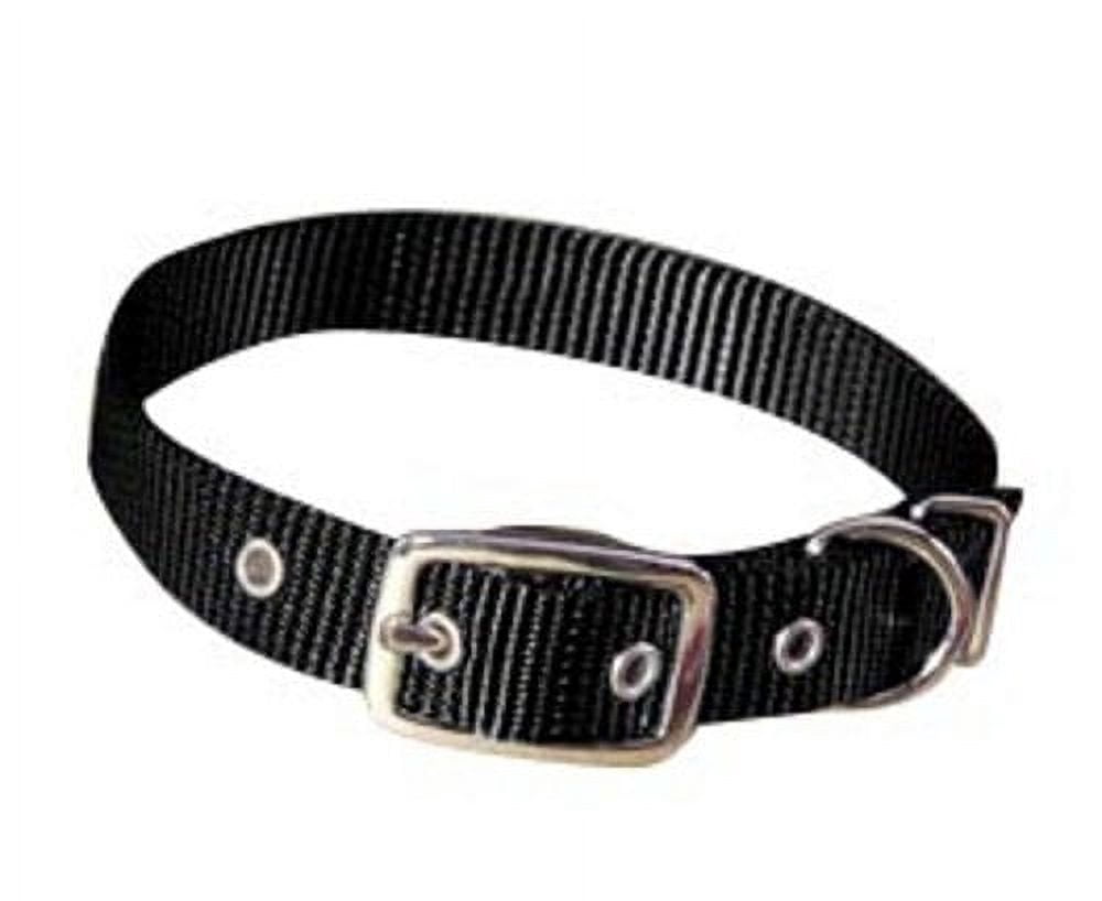 Hamilton 5/8" Single Thick Nylon Deluxe Dog Collar, 14 inch, Black ...