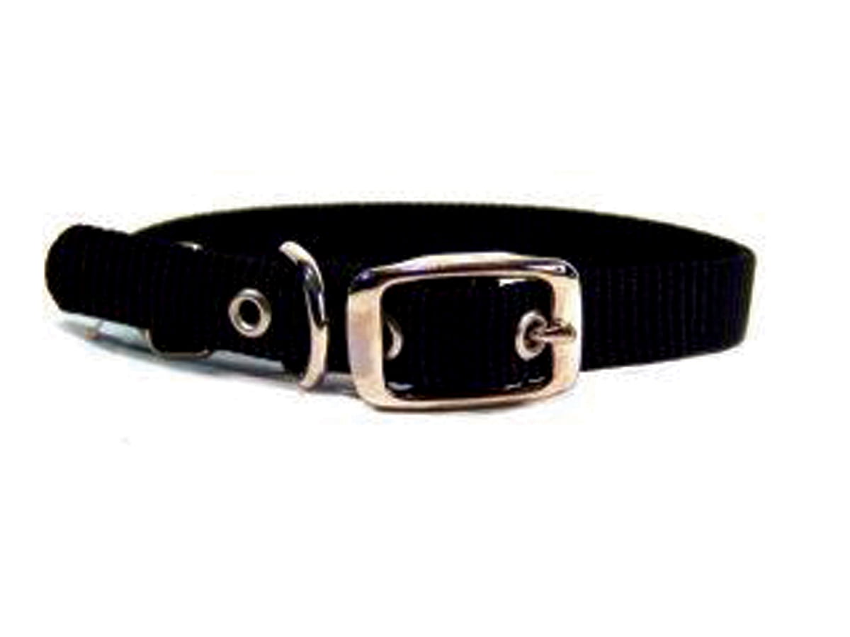 Hamilton 5/8" Single Thick Nylon Deluxe Dog Collar, 16 inch, Black ...