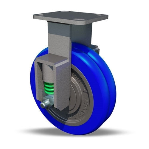 Hamilton 1450 lbs Load Capacity Rigid Caster - 8x2" UltraGlide Ergo ...