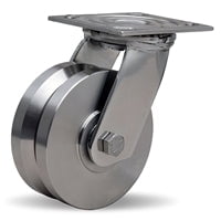 Hamilton 6" Stainless Steel Workhorse Swivel Caster - 1200 lbs. Load ...