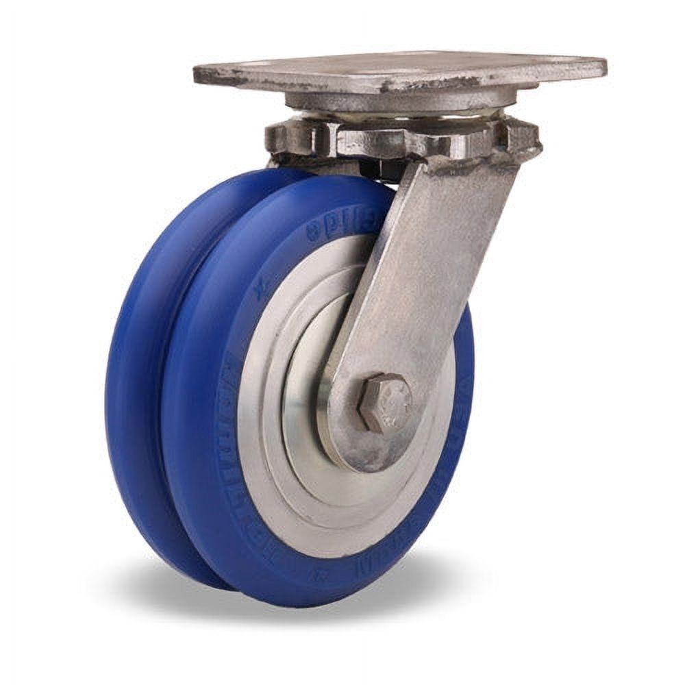 Hamilton 6" Twin Wheel Swivel Caster - 1200 lbs Load Capacity ...