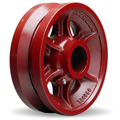 Hamilton 8" V-Grooved Metal Wheel with 2500 lbs Load Capacity - 1 15/16 ...