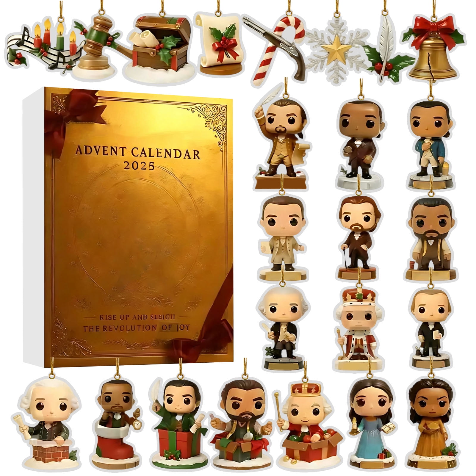 Hamilton Advent Calendar 2025, 24 Days Christmas Countdown with 2D ...