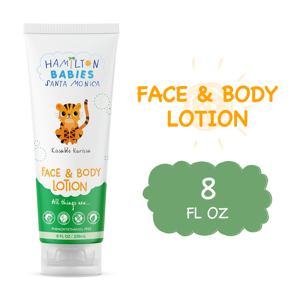 Hamilton Babies Kissable Karissa Face and Body Lotion, 1 Ct, 8 fl oz ...