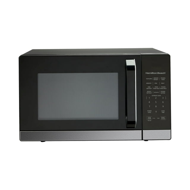 Hamilton Beach 1.4 Cu.ft. Microwave Oven, Black Stainless Steel, with ...