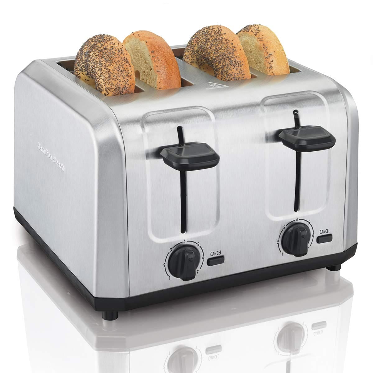 Hamilton Beach 24910 Brushed Stainless Steel Toaster, 4-Slice, Each ...
