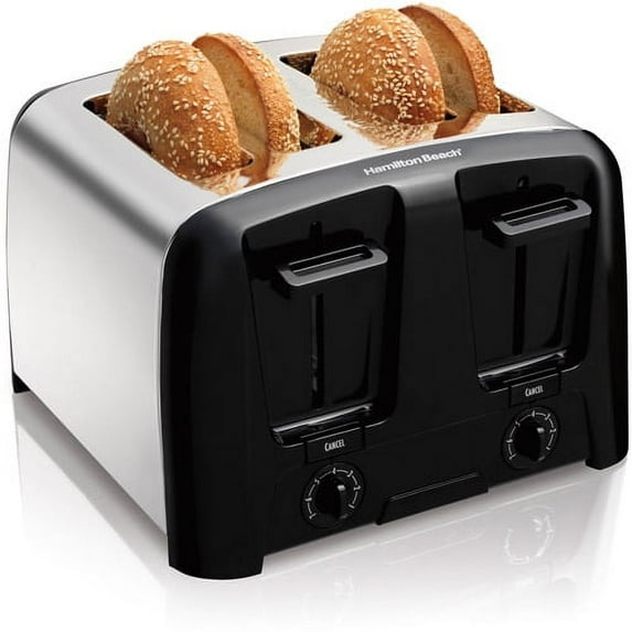 Hamilton Beach 4 Slice Chrome Toaster, Model# 24614Z - Walmart.com